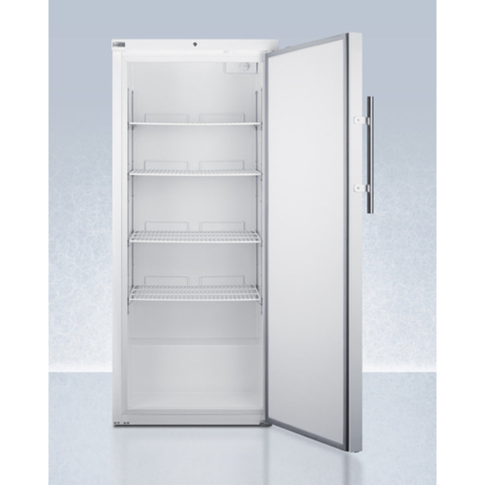 Summit Appliance 30" 18 cu.ft. White Finish Upright Manual Defrost Fre ...