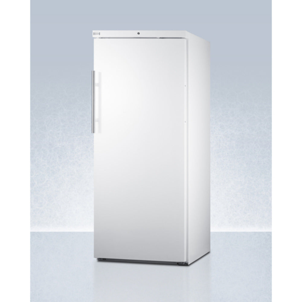 Summit Appliance 30" 18 cu.ft. White Finish Upright Manual Defrost Fre ...