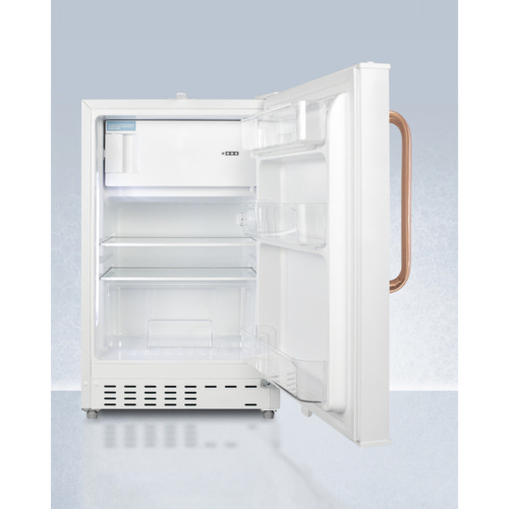 Summit Appliance Accucold 20" White Finish Built-in Refrigerator-Freez ...