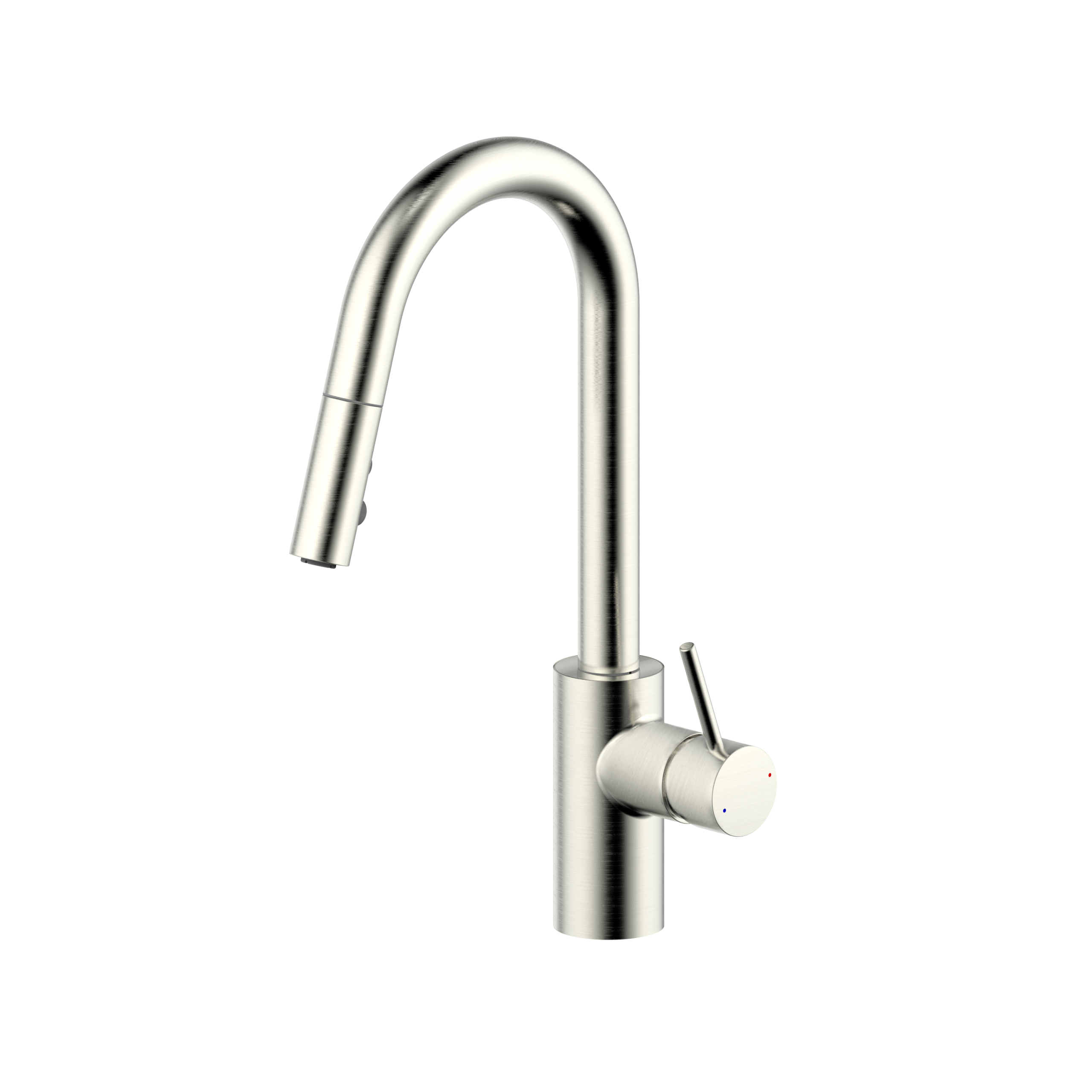 Ultra Faucets Single-Handle with Pull-Down Spray Brushed Nickel Kitche ...