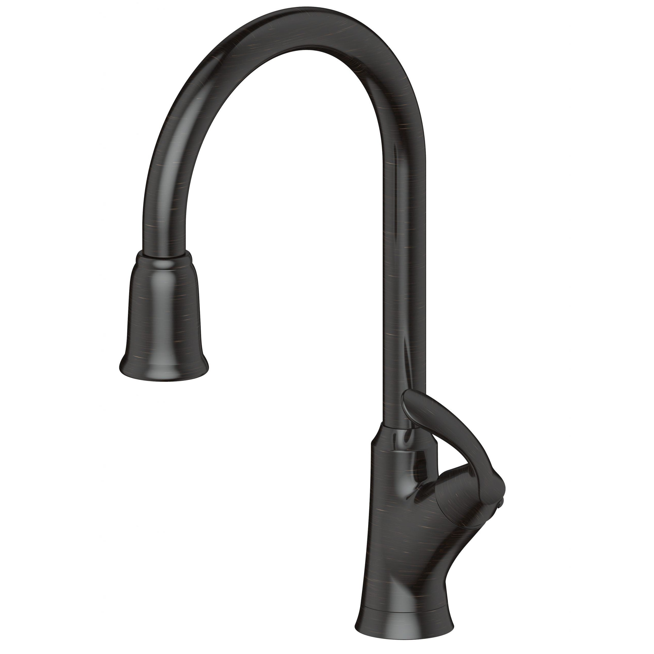 Ultra Faucets Single-Handle with Pull-Down Spray Oil Rubbed Bronze Kit ...
