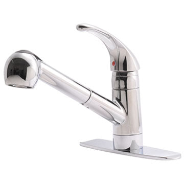 Ultra Faucets Single-Handle with Pull-Out Spray Copper Tube Inlet Chro ...
