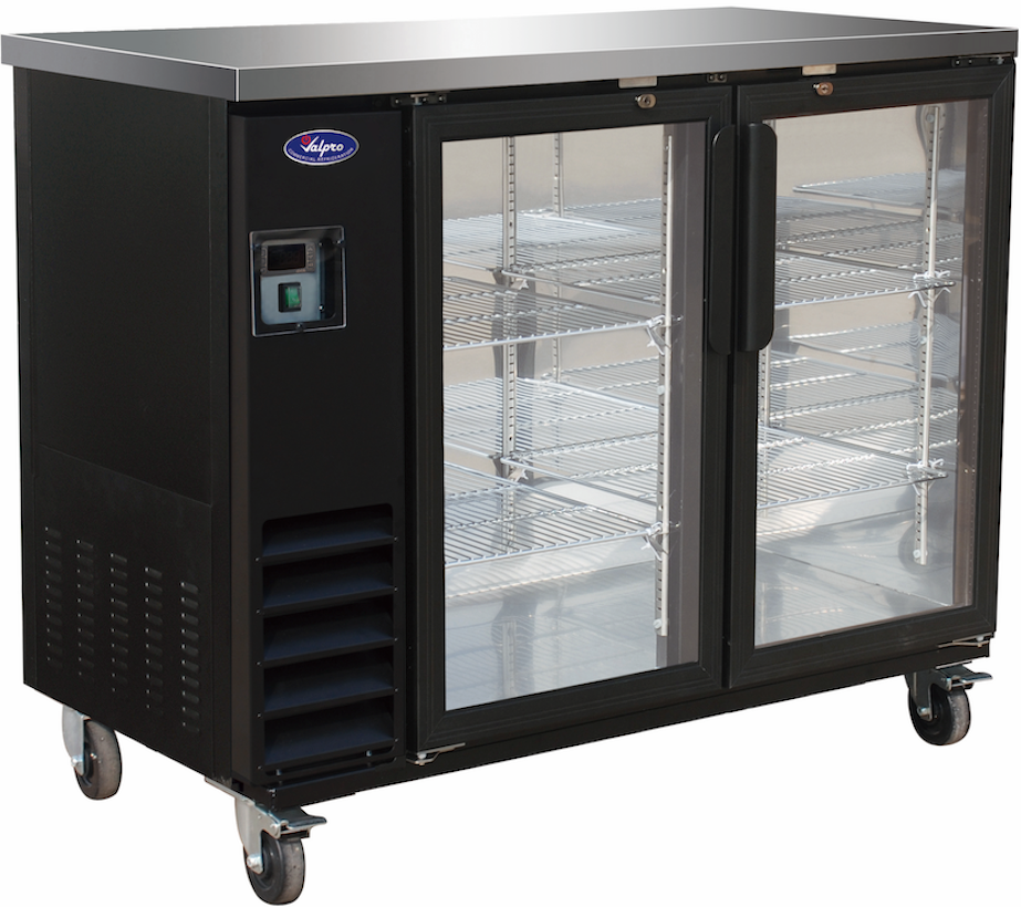 Valpro 49" 11 cu.ft. Back Bar Cooler With 2 Glass Swing Doors – Kitchen ...