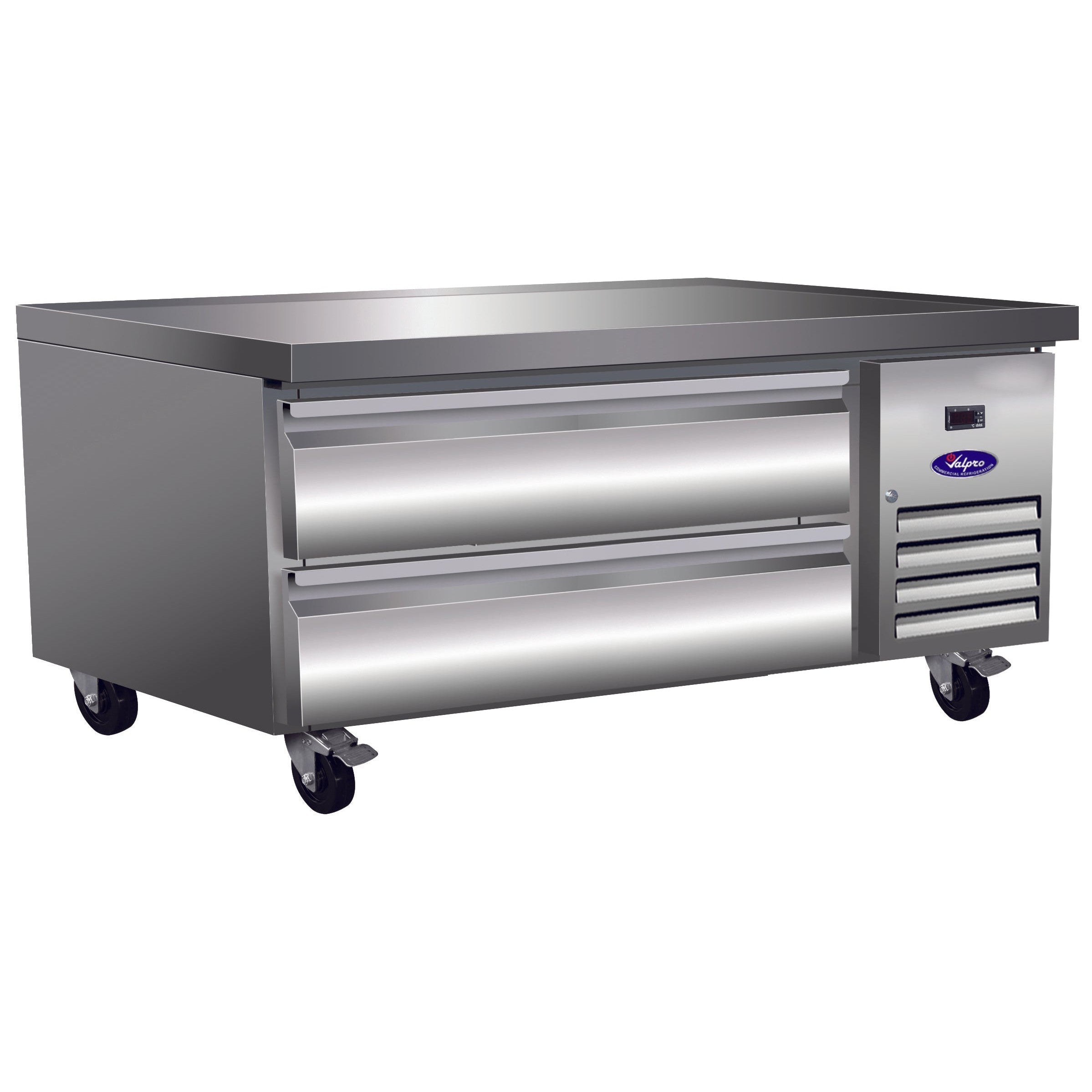 Valpro 50" Stainless Steel 2-Drawer Chef Base Refrigerator – Kitchen Oasis